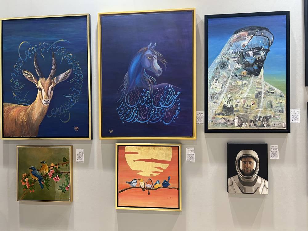 في «أبوظبي للصيد».. «من الصحراء إلى الفضاء» لوحة تجسد رؤية زايد | صحيفة ...