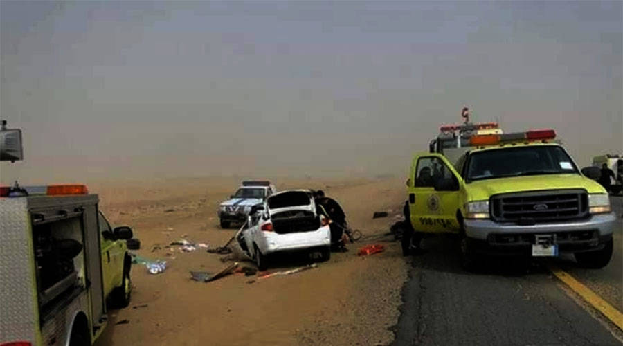 وفاة أسرة أردنية بحادث مروري في السعودية صحيفة الخليج